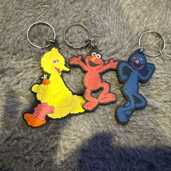 Bird | Vintage Sesame Street Keychains Big Bird Grover Elmo | Poshmark